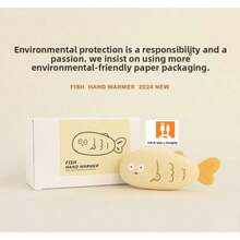 2026 Creative Fish Hand Warmer Cute Cartoon Single-Sided Heated ...