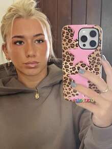 Star Leopard Print Phone Case Suitable For Compatible With 16, 15, 14 ...