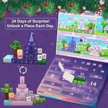 LBYMagnetic Blocks Advent Calendar 2025 for Girls 24 Days of Christmas ...