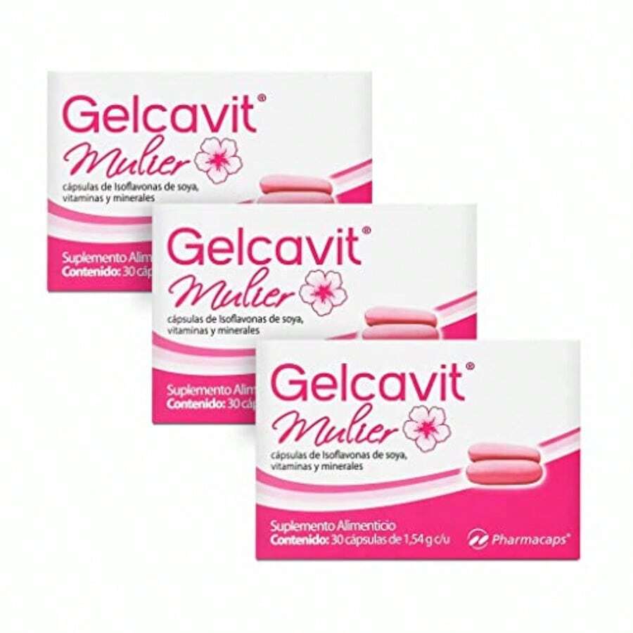 gsy34GELCAPS Gelcavit Mulier Isoflavonas C/30 Caps - 3 Packgsy | Moda ...