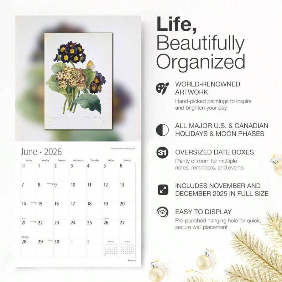 Vincent Van Gogh 2026 Wall Calendar 12 Month 12 Inchx 24 Inch Open ...