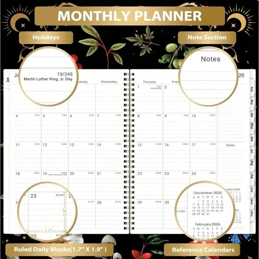 2026 Planner - Planner 2026, 9 Inchx 11 Inch, Jan 2026 - Dec 2026, 2026 ...