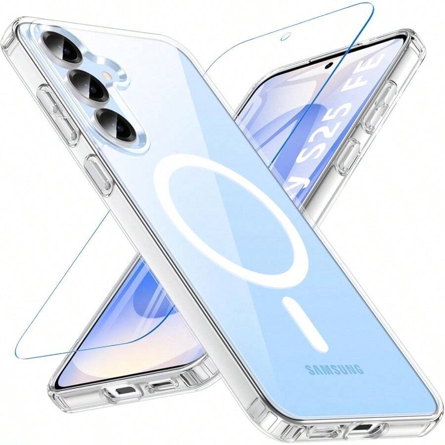 lbyfor Galaxy S25 FE Case with Screen Protector S25 Fe Case Military ...