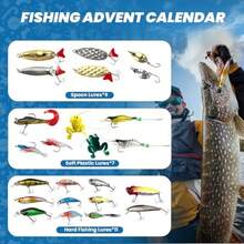 LBYFishing Advent Calendar 2025 Adult Teen 24 Days Fishing Lure Advent ...