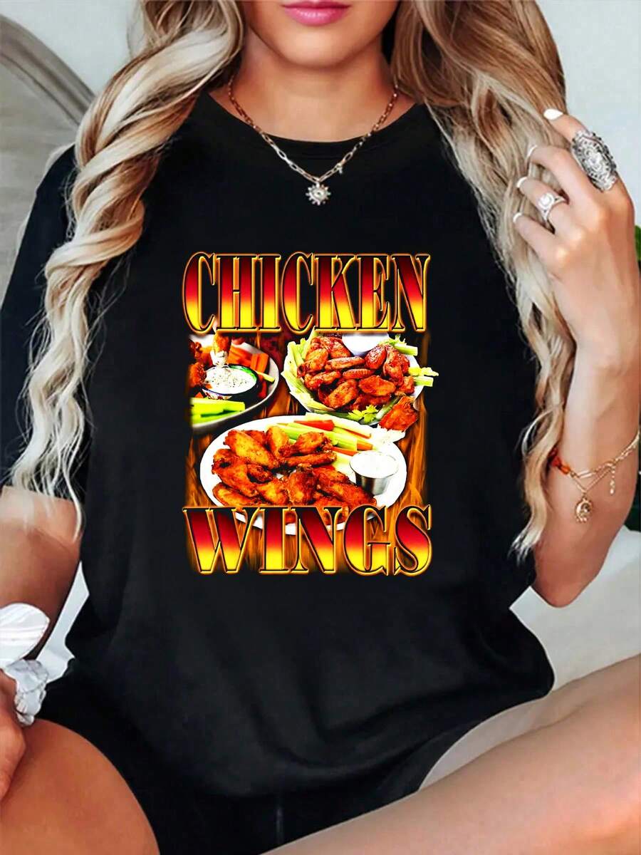 100% Cotton Wing Lover Bootleg Rap CDs Aesthetic 90s Funny Chicken Meme ...