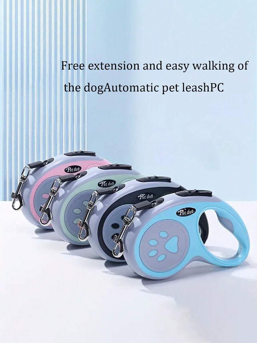 1pc 3m/5m Stretchable Pet Leash - Durable ABS Material, Automatic ...