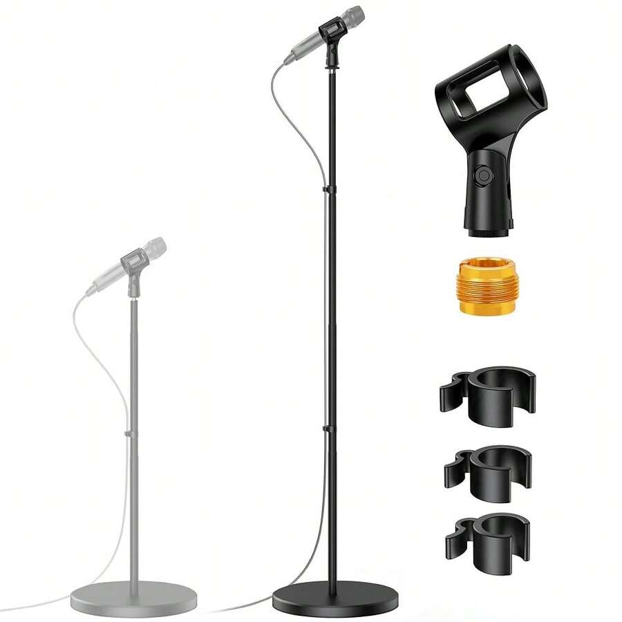 Telescopic Mic Stand, Height Adjustable From 22\ To 68\ Microphone ...
