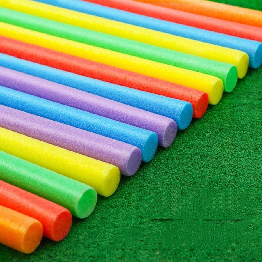 Gymnastics Sponge Sticks, Solid Round Foam Rods For Games, Colorful ...