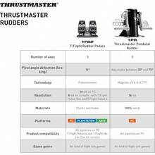 lbyThrustmaster TFRP Flight Rudder Pedals Realistic Aviation Control ...