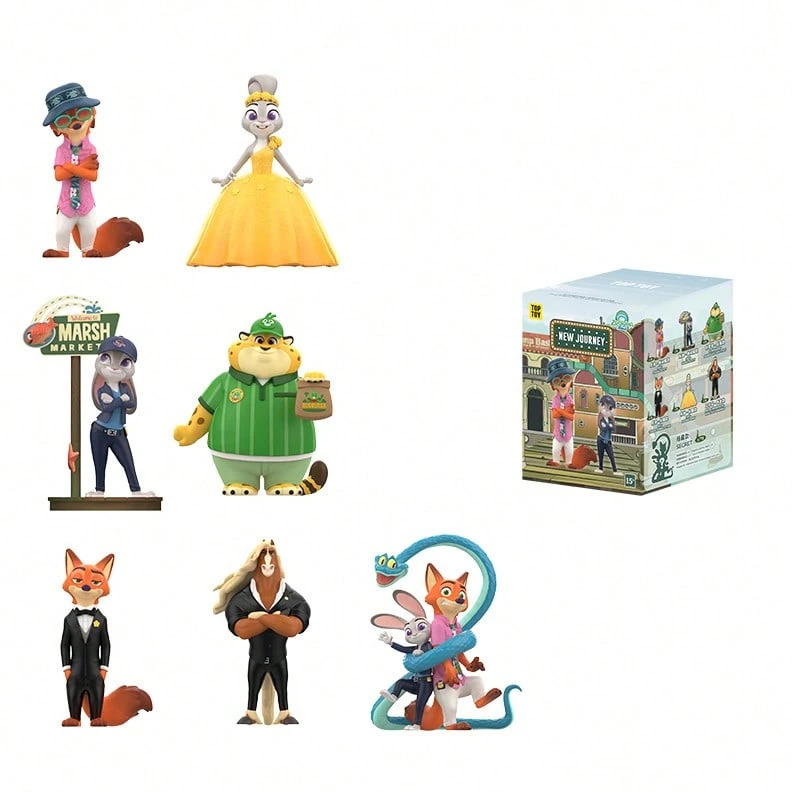 Miniso 2 New Journey Series Judy & Nick Action Figure Blind Box Gift ...