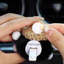 1pc Car Air Freshener - Cute Knitted Vent Clip Decor, Long Lasting ...