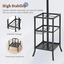 FAVOOSTY Coat Rack FreestandingCoat Rack Stand With Umbrella Holder ...
