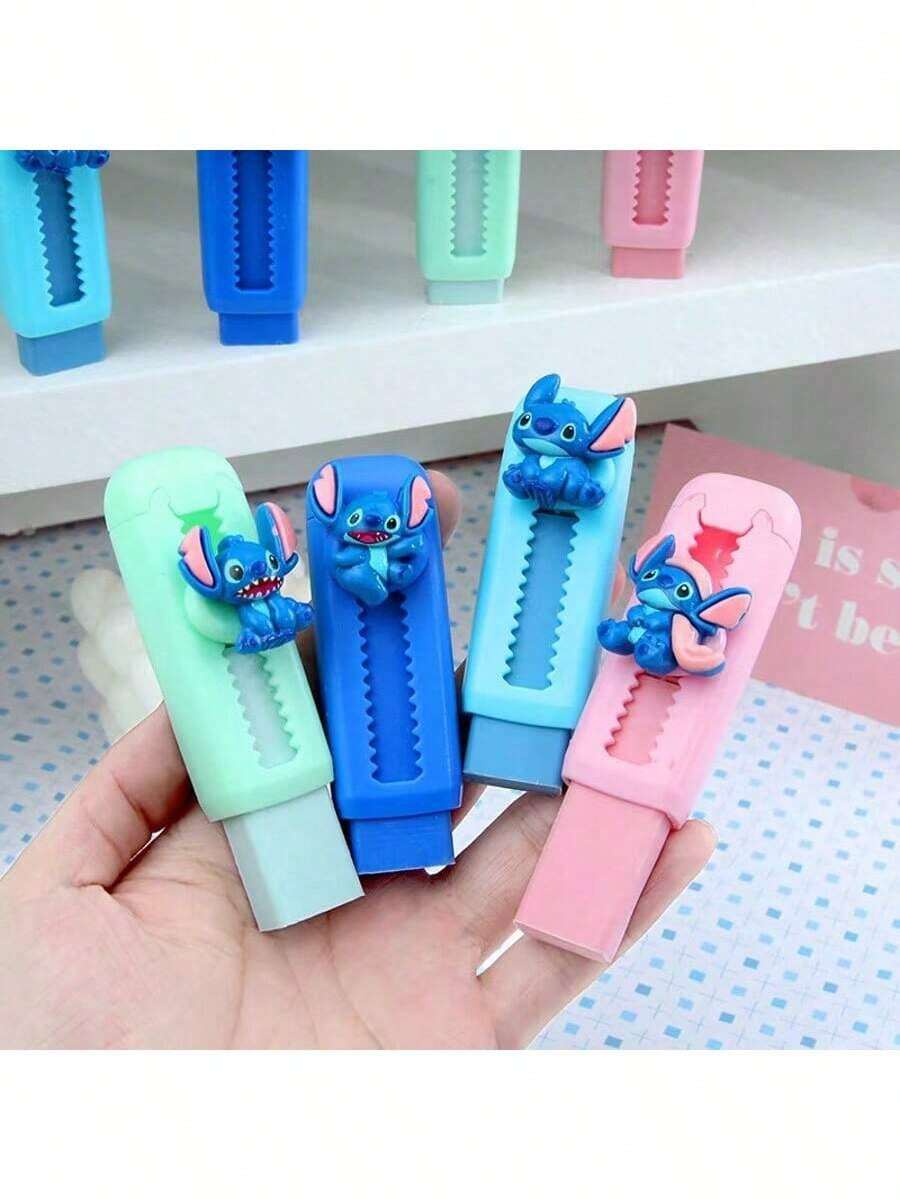 Disney Official Stitch Retractable Eraser - Multiple Fun Designs, One ...