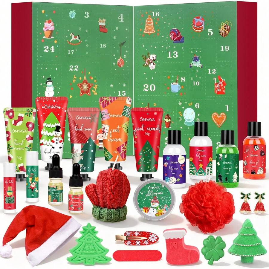 Skincare Advent Calendar 2025 Adult Women - 24 Days Of Bath & Body ...