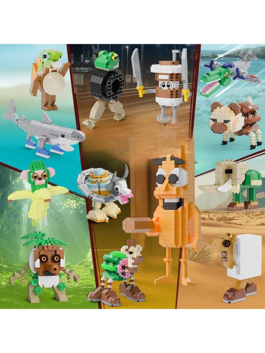 1 Confezione Nuovo Set di Mattoncini per Costruzioni "Brain Rot" di ...