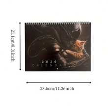 2026 Neuer Kalender, Science-Fiction-Katzen-Design Wandkalender ...