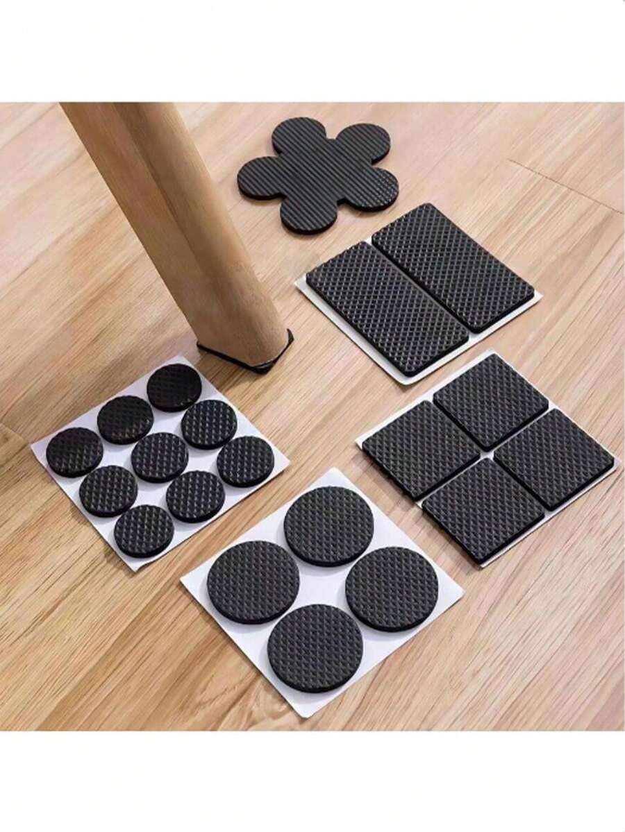 1 Set Of Multi-Size EVA Anti-Scratch Furniture Leg Pads, Self-Adhesive ...