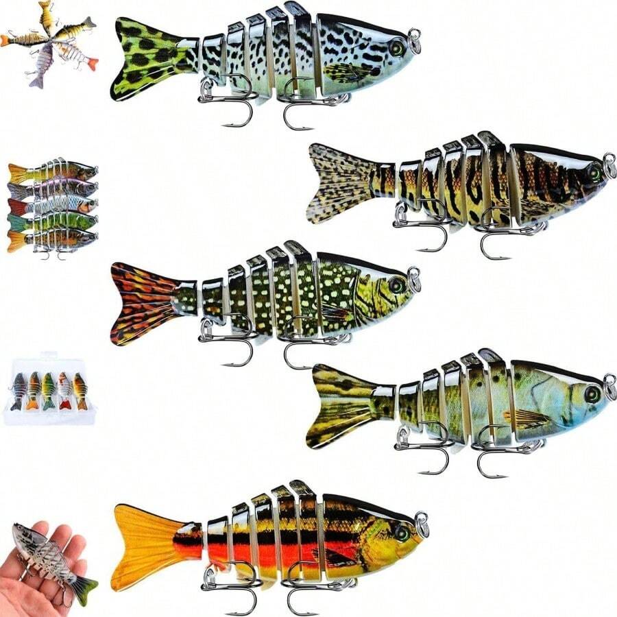 5PCS Bionic Swimming Bait, 2025Bionic Swimming Lure, Bionic Fishing ...