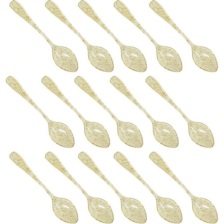 Count Disposable Mini Ice Cream Spoons, Small Plastic Dessert Tasting ...
