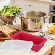 Silikon Gefrierschrank Form mit Deckel, Lebensmittel Aufbewahrungsbox ...