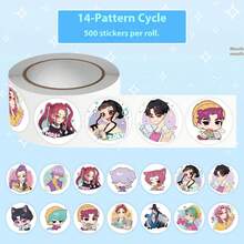 1 Roll/250 Stickers New Kpop Witch Hunting Group Roll Stickers Cute ...