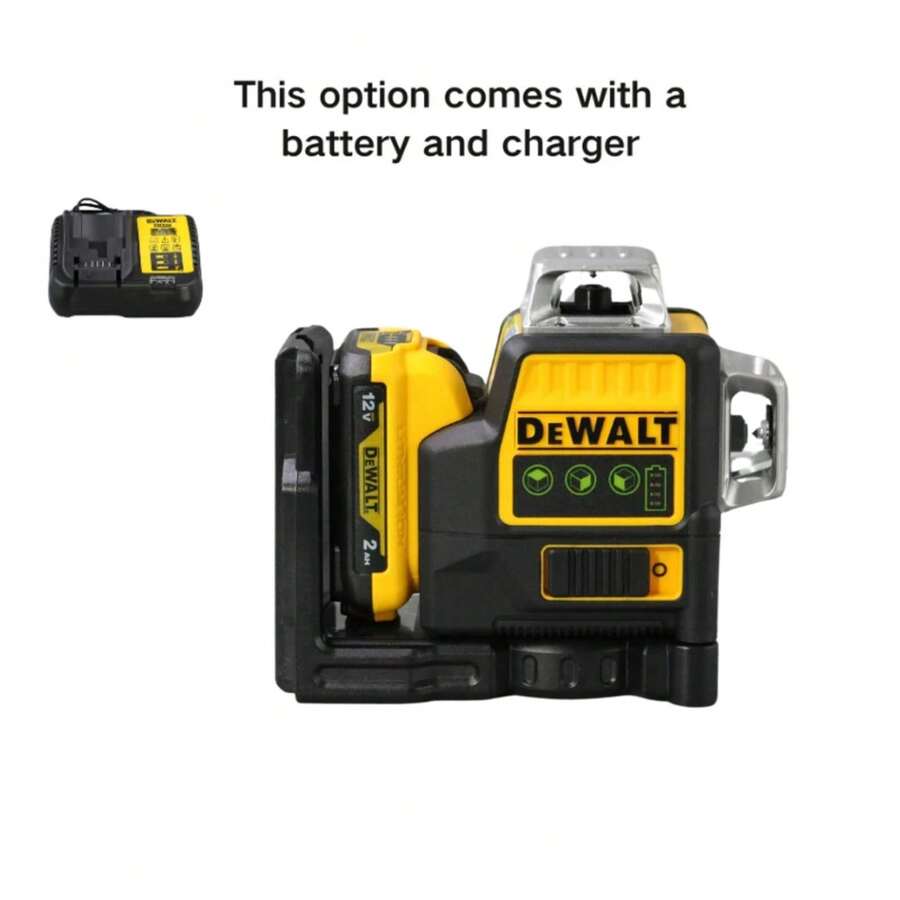 DW089LG Degree Vertical 12V Lithium Battery Lines Laser Level 360 ...