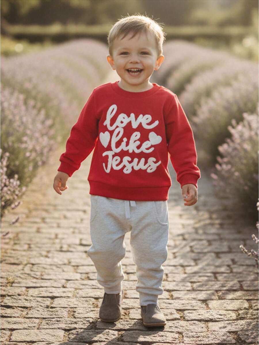 Toddler Baby Boy Valentines Outfits 0 6 12 18 24Month 2T 3T Sweatshirt ...