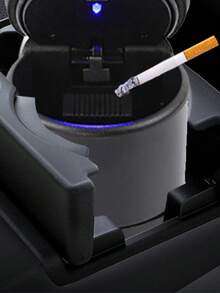 1pc Portable Car Ashtray, Essential For Smokers, Luxury Black Car ...