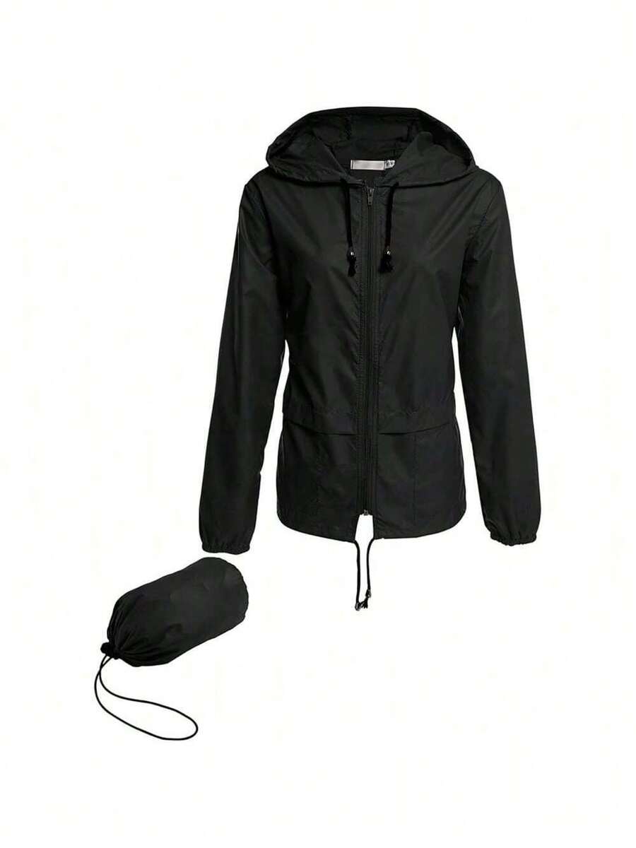 Avoogue Raincoat Women Lightweight Waterproof Rain Jackets Packable ...