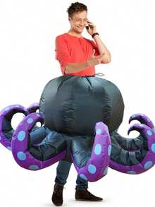 Tiefsee-Albtraum ist eingetroffen! Schwarzes Oktopus aufblasbares ...