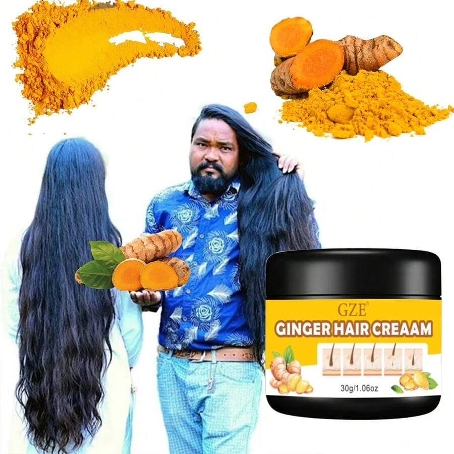 GZE Ginger Hair Cream: Moisturizing & Repair Hair Treatment For Dry ...