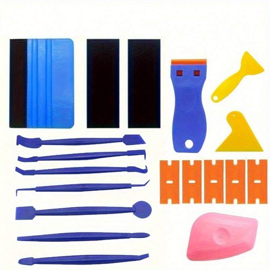 19 Stück Auto Fensterfolie Tönung Set mit Vinyl Wrapping Werkzeugen ...