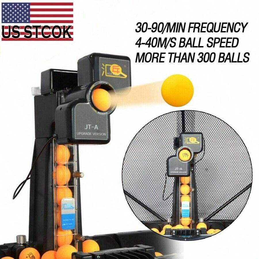 JT-A Automatic Table Tennis Robot Ping Pong Ball Training Machine With ...