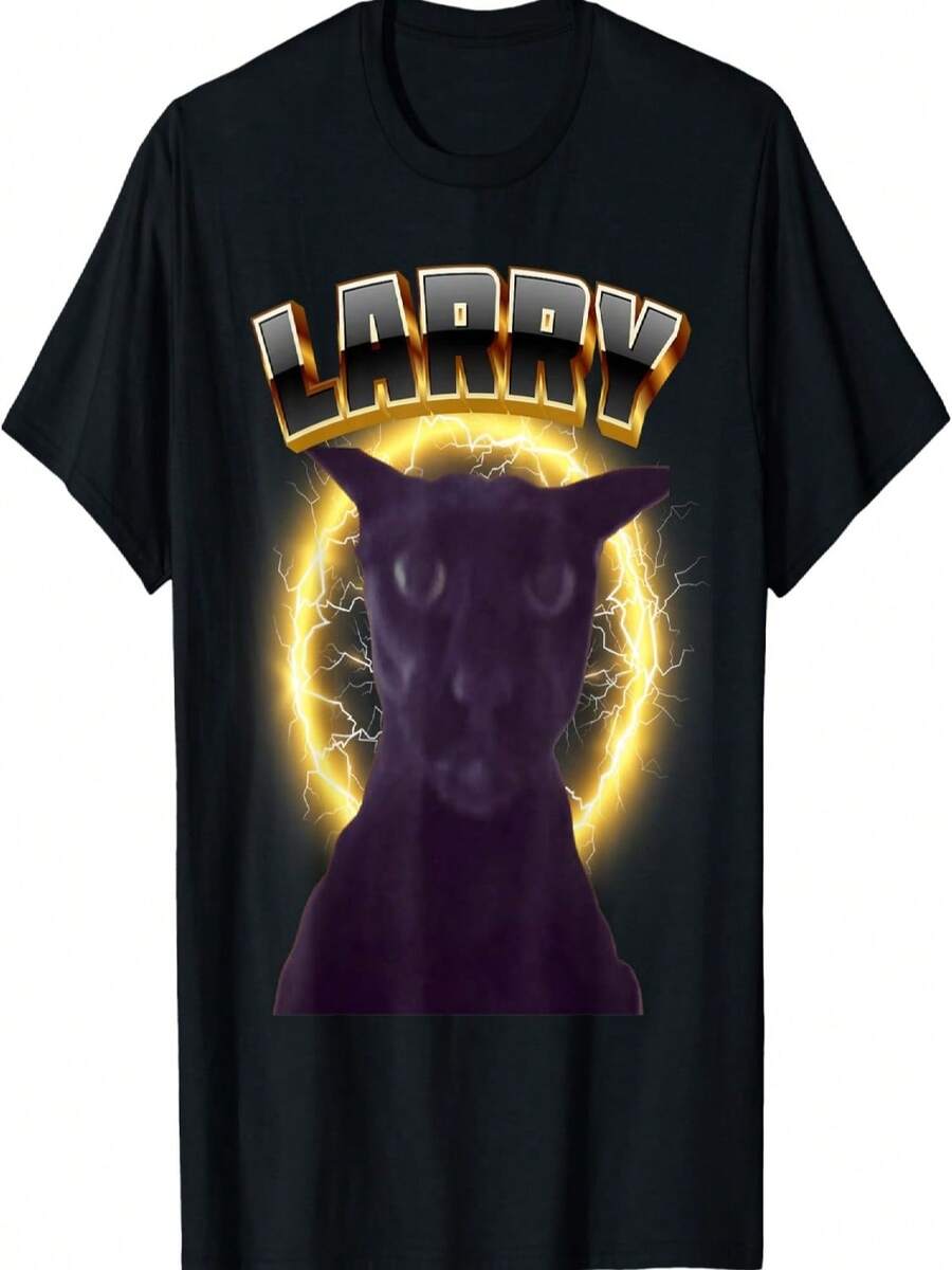 Evil Larry Meme Larry Cat Meme Cursed Memes Brainrot Memes T-Shirt ...