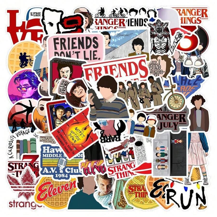 50PCS Fun Colored Graffiti Stickers - Minimalist Unique TV Series Merch ...