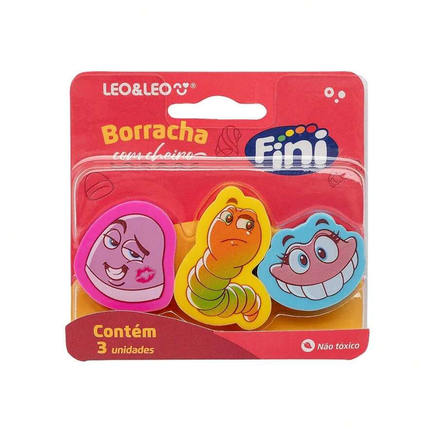 Mini Borracha com Aroma Fini - Blister com 3 unidades Leo&Leo Leonora ...