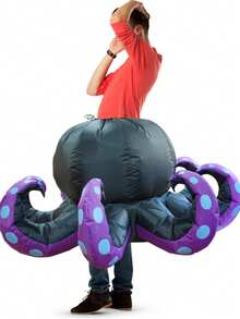 Tiefsee-Albtraum ist eingetroffen! Schwarzes Oktopus aufblasbares ...