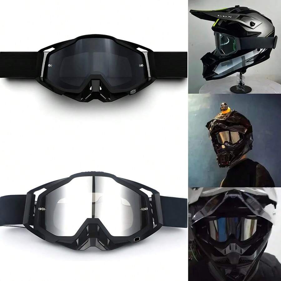 CASALIVA Gafas de Motocicletas, Gafas Transparentes de Motocross, Gafas ...