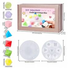 DIY Quetsch-Würfel Herstellungsset - Enthält 30:30 Grad Silikon, 6 ...