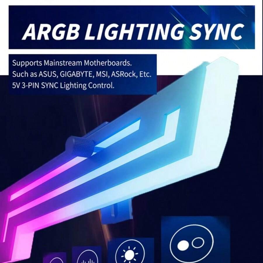 ARGB Sync PC Graphics Card Support Bracket, Prevent GPU Bending, DIY ...