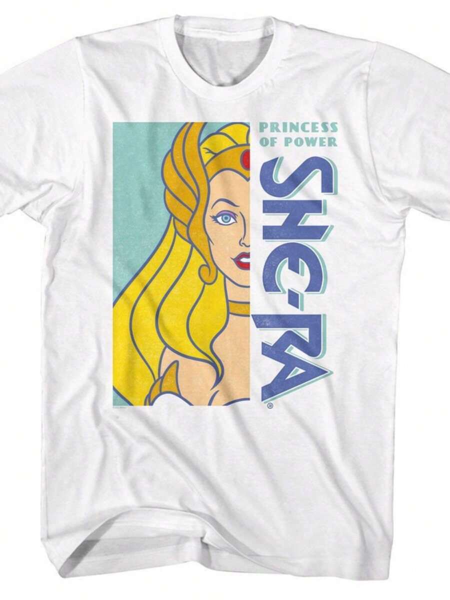She-Ra Crop White T-Shirt | SHEIN USA