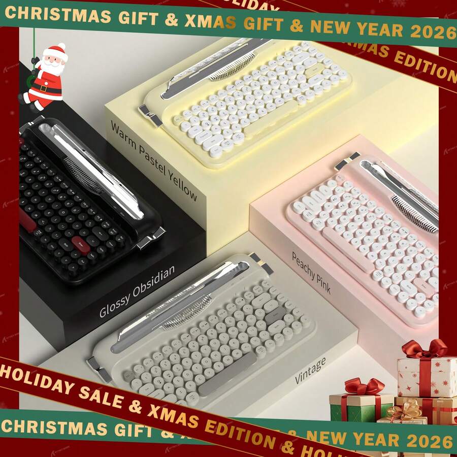 Teclado inalámbrico ATTACK SHARK AJAZZ AF84 con diseño estético retro ...