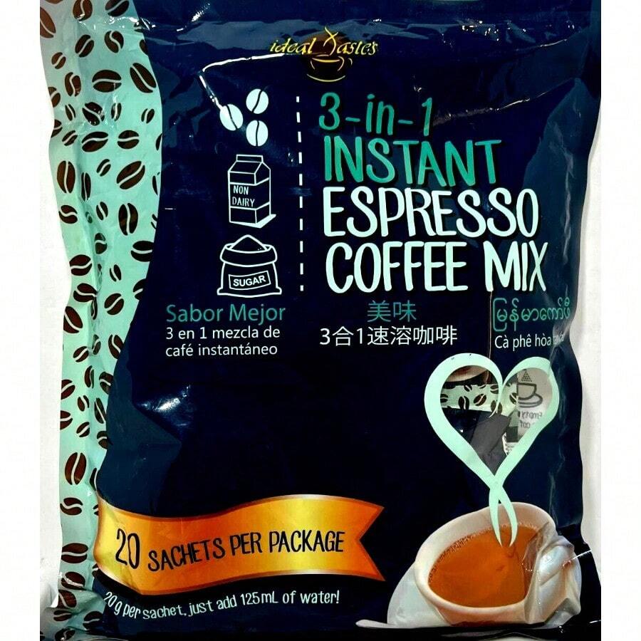 Ideal Taste 3-In-1 Instant Espresso Coffee 20 Sachets X 20g~ 09/2026 ...