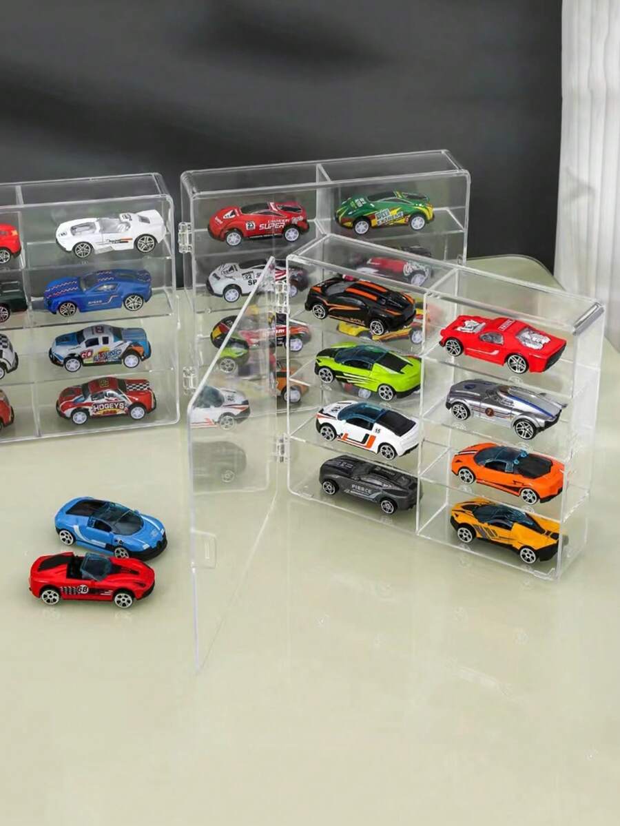 Acrylic Storage Box For Model Cars; Toy Car Display Rack; Stackable ...