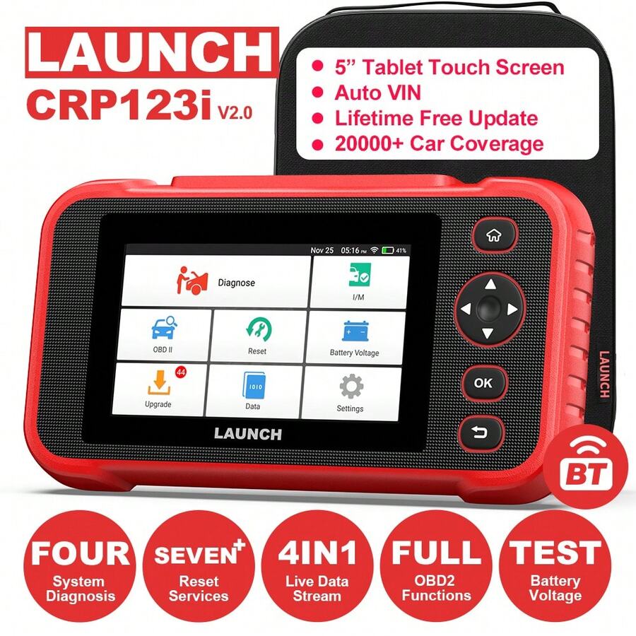 ANCEL LAUNCH CRP123I V3.0 Elite OBD2 Scanner Diagnostic Tool,Lifetime ...