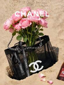 Chanel Chic Tweed & Sequined Tote Bags Embellishment, Knitted Design ...