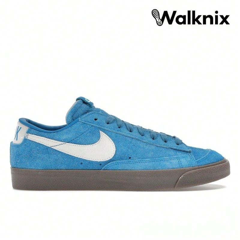 Devin Booker X Chevrolet X Nike Blazer Low 'Surf Blue' Sail Gum-Dark-Brown Sneakers Men HV2197 ...