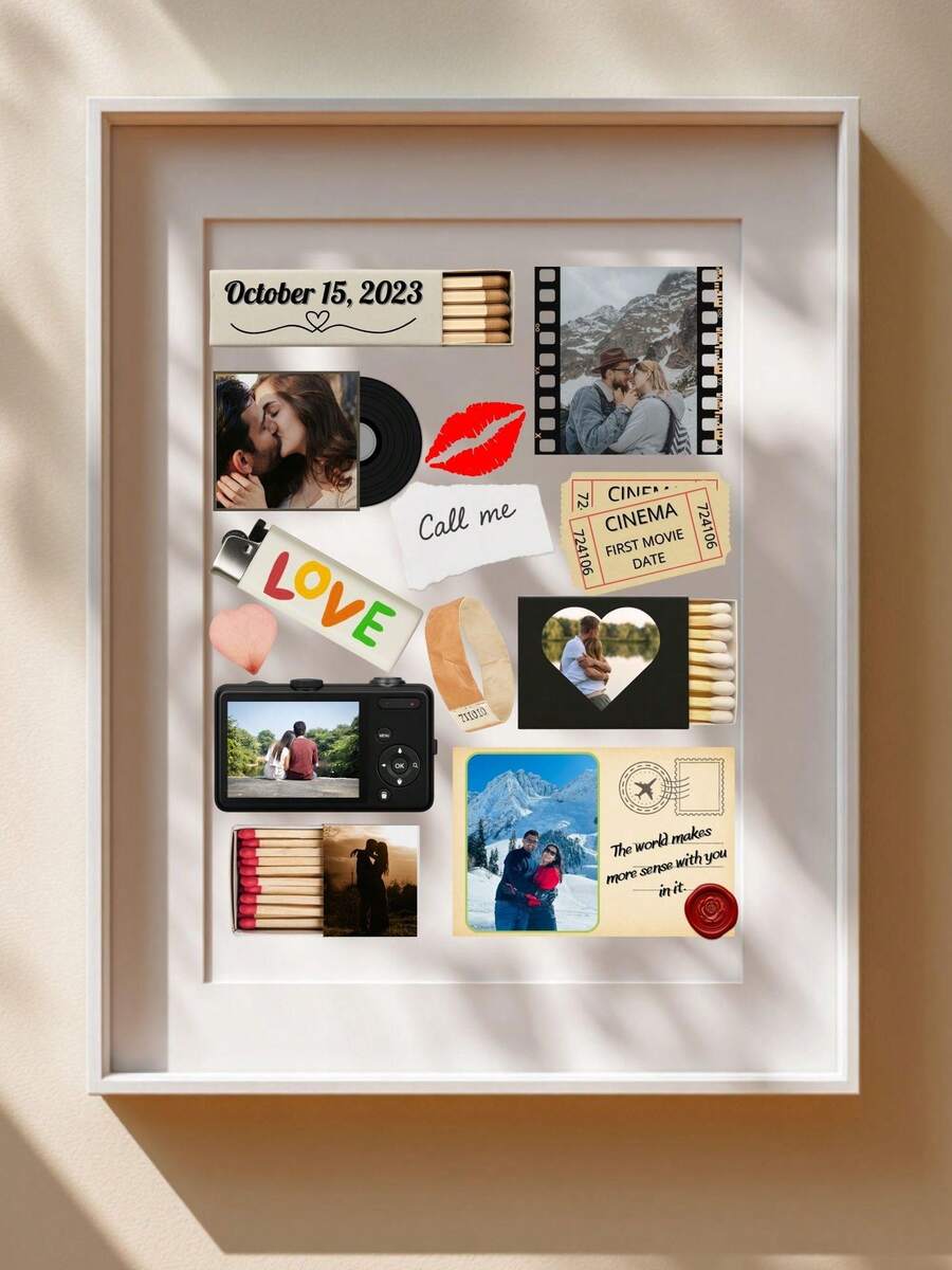 1 pieza Póster personalizado de San Valentín con foto, diseño editable ...