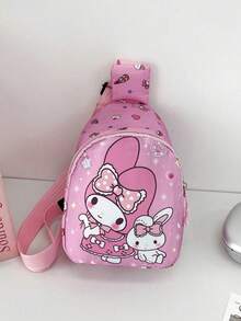 Sanrio 1pc Hello Kitty Crossbody Bag For Kids, Children Backpack, Chest ...