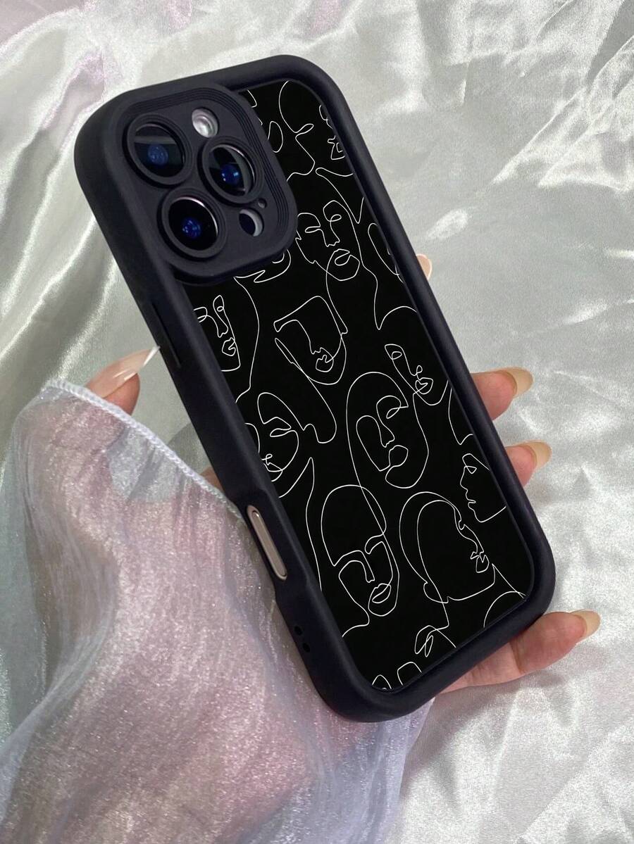 JT238 Face Line Mini Art Soft TPU Angel Eye Ladder Shockproof ...